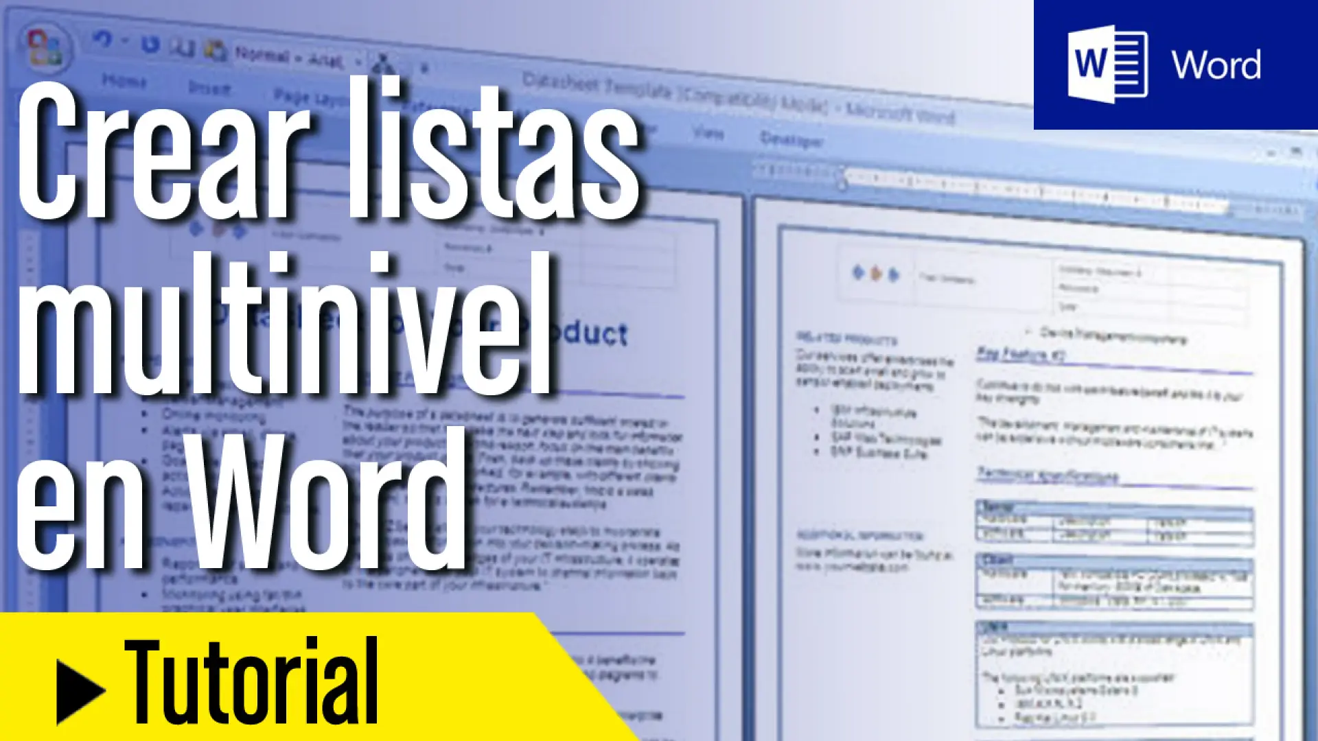 Cómo crear listas numeradas multinivel en Word