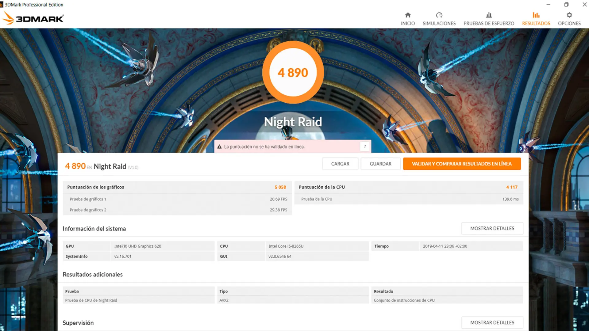Asus ZenBook 13 Galería de benchmarks