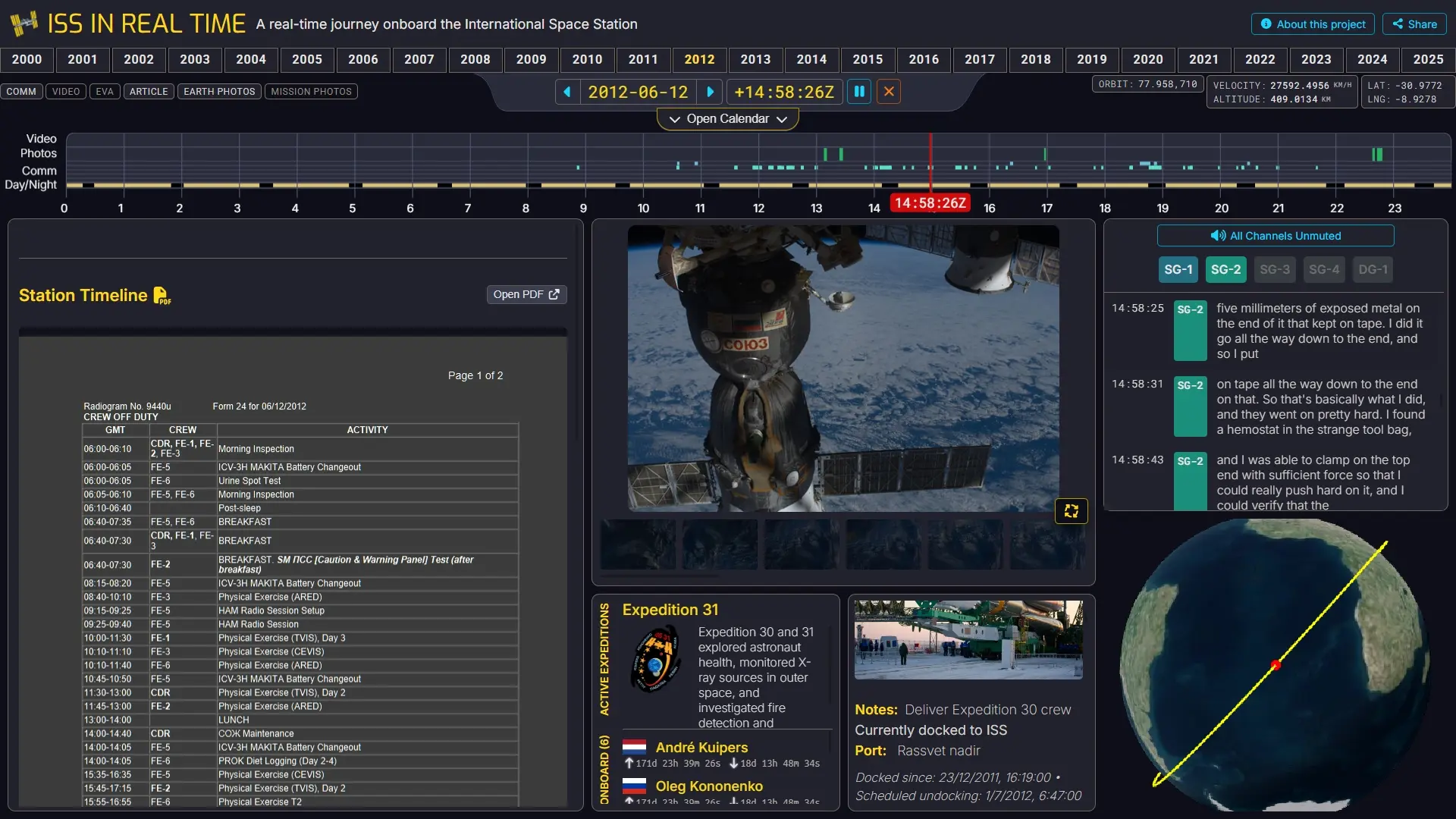ISS en tiempo real: descubre lo que ha hecho la Estación Espacial ...