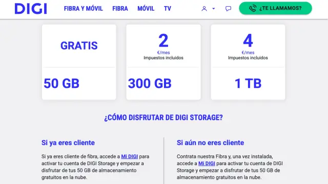DIGI Storage, el servicio oculto que muchos clientes desaprovechan: 50 ...