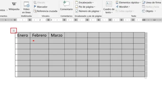 Cómo mover una tabla de Word a otra hoja