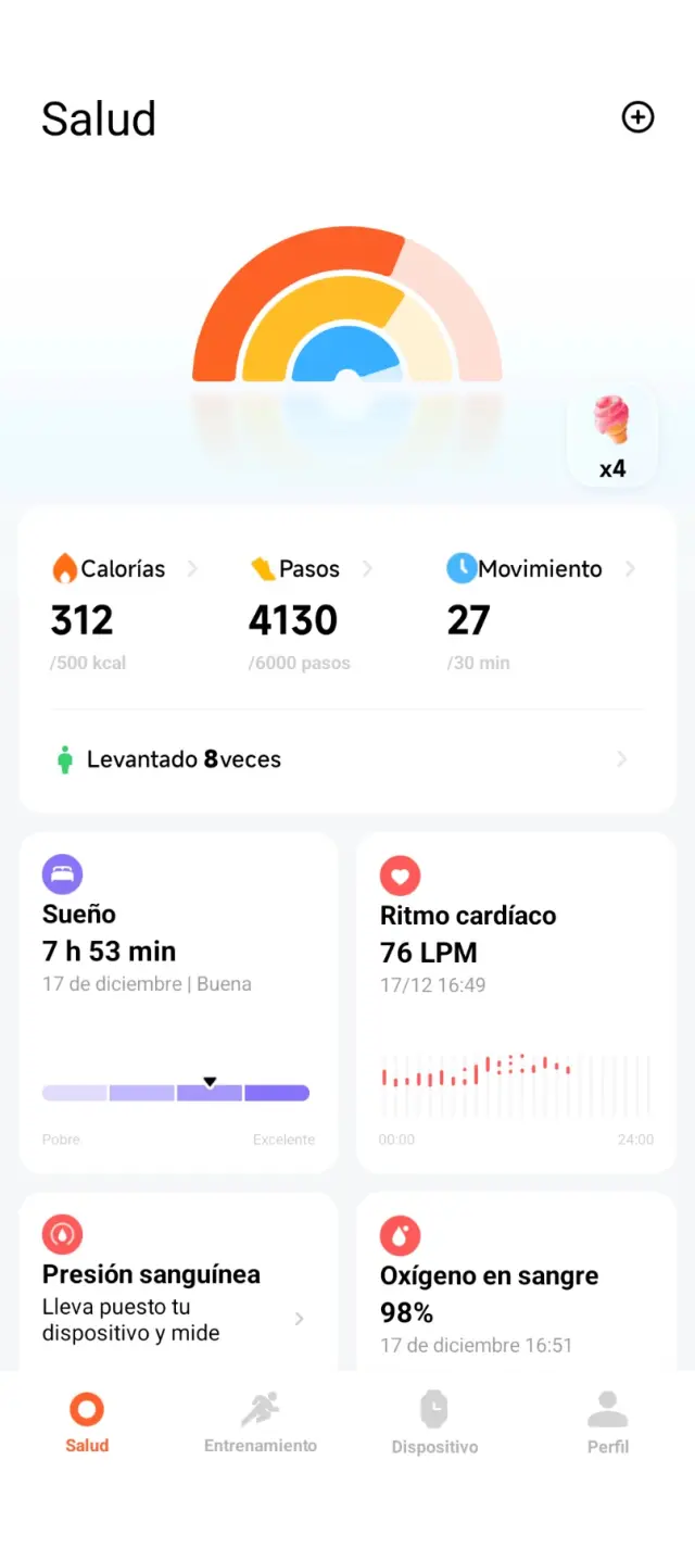 Xiaomi Smart Band 9 Pro con la app Mi Fitness